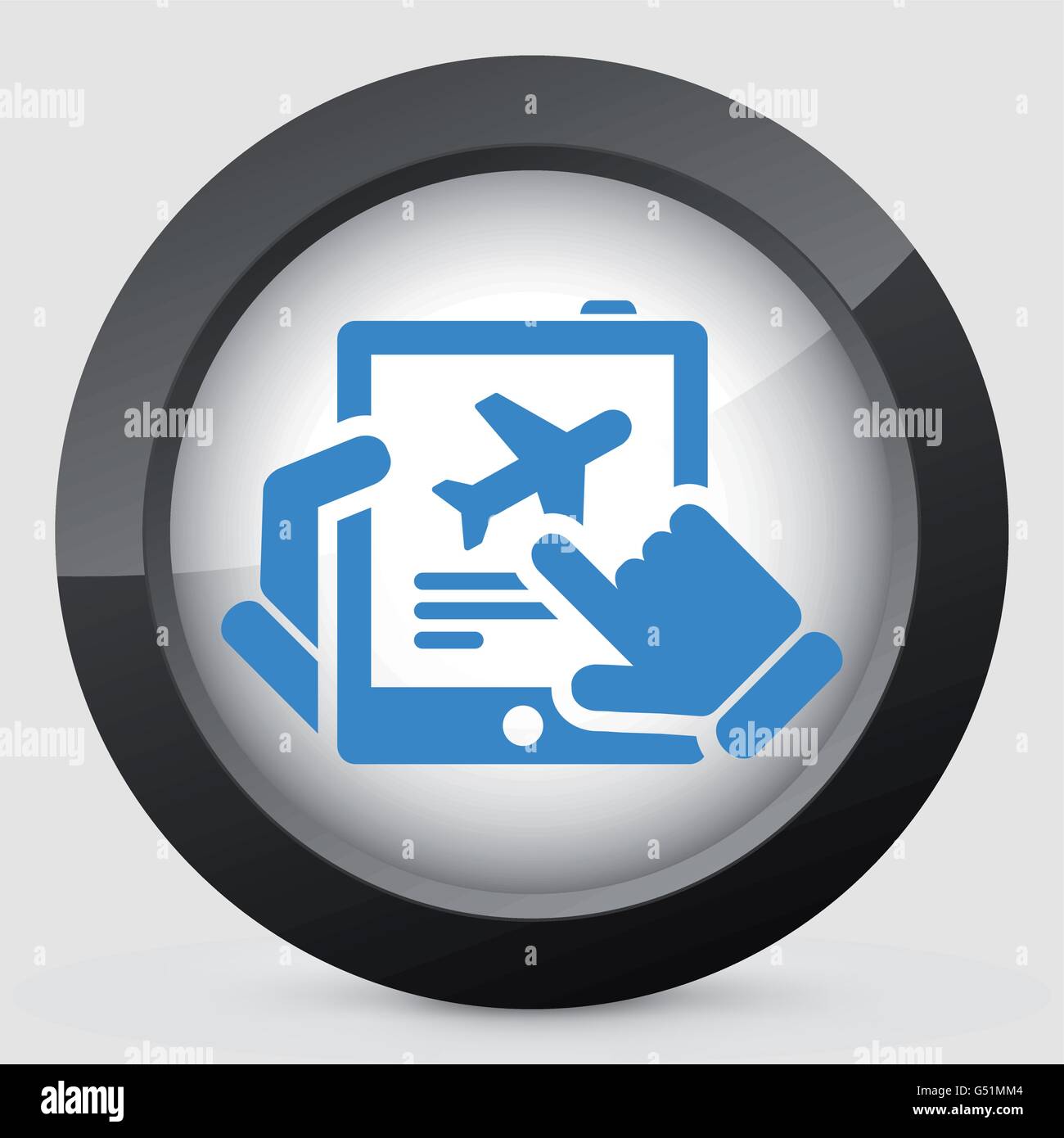 Low cost airplane Stock Vector Images - Alamy