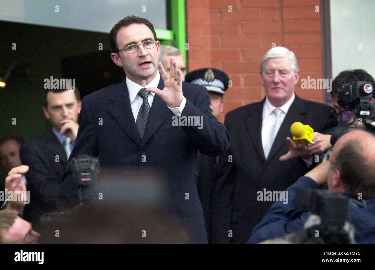 Sport football speaking media martin oneill hi-res stock photography ...