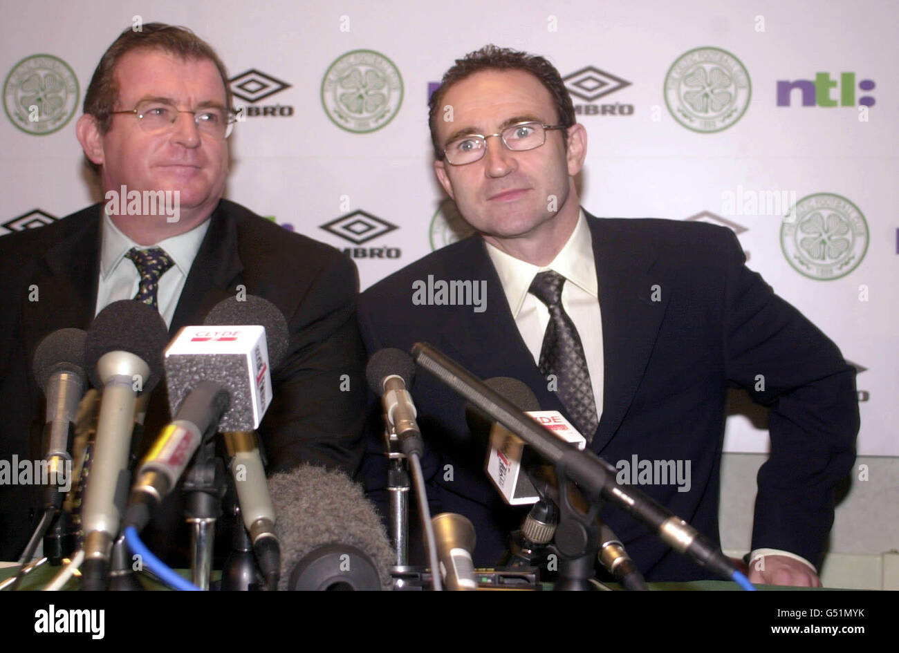 Martin O'Neill Celtic manager Stock Photo - Alamy