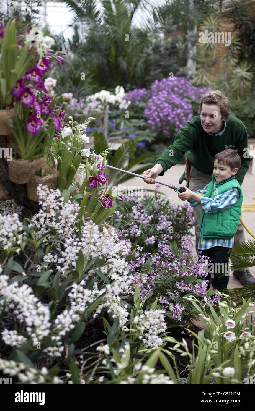 Barnie Millard, a Trainee Horticulturist and Dominic Hennessy-Gibbs ...