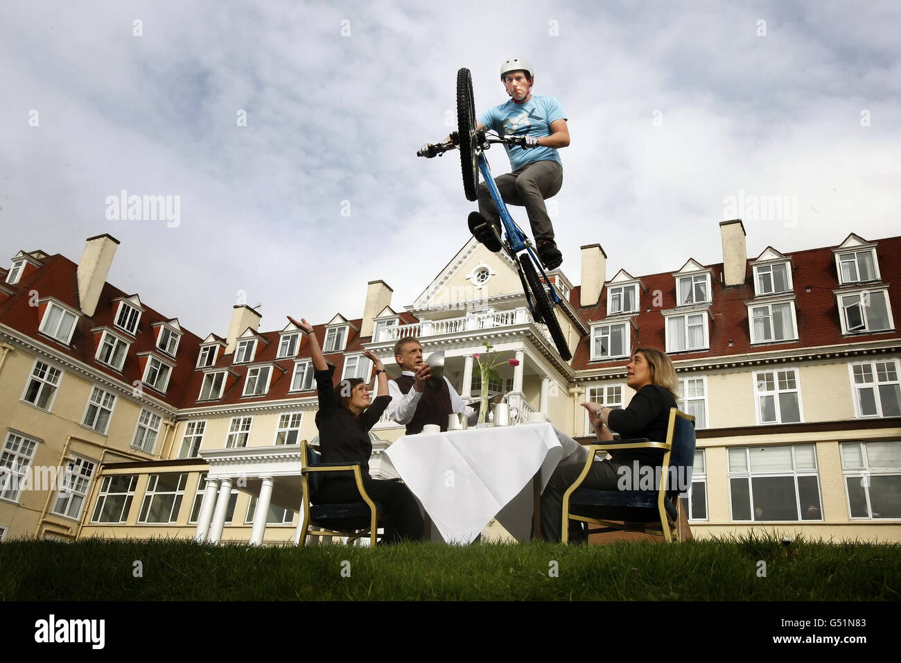 Cycling - TweedLove Bike Festival Photocall - Peebles Hotel Hydro Stock ...