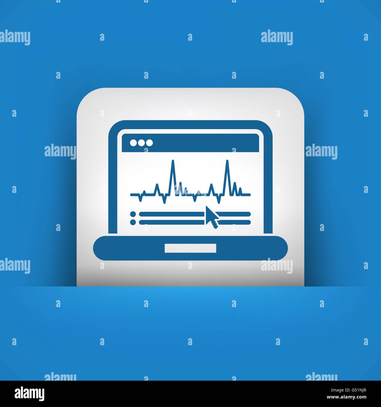 Ecg analyzing Stock Vector Images - Alamy