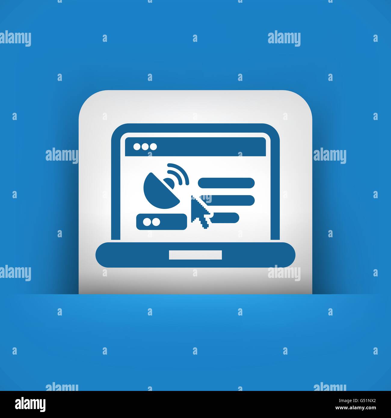 Illustration of pc antenna icon Stock Vector Image & Art - Alamy