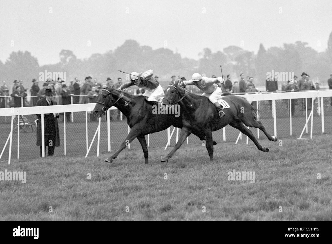 Horse Racing - The Gainsborough Stakes - Hurst Park Stock Photo - Alamy