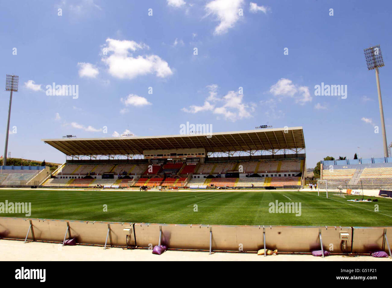 Malta v Eng football stadium. The Malta National Stadium in Valletta ...