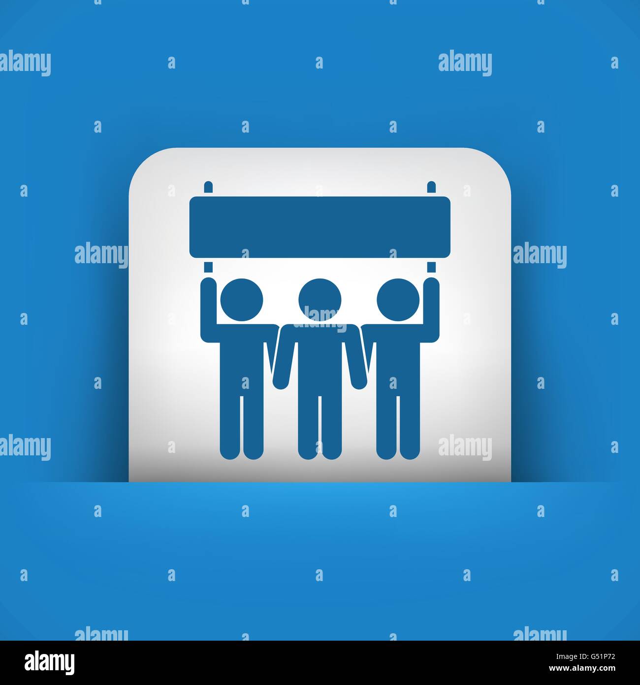 Icon depicting a protest or support group Stock Vector Image & Art - Alamy