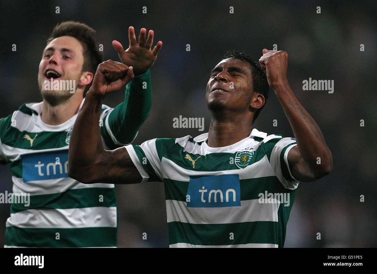 Sportings renato neto celebrates after game hi-res stock photography ...