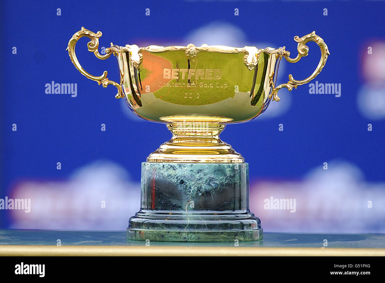 Cheltenham Festival Gold Cup Trophy High Resolution Stock Photography ...