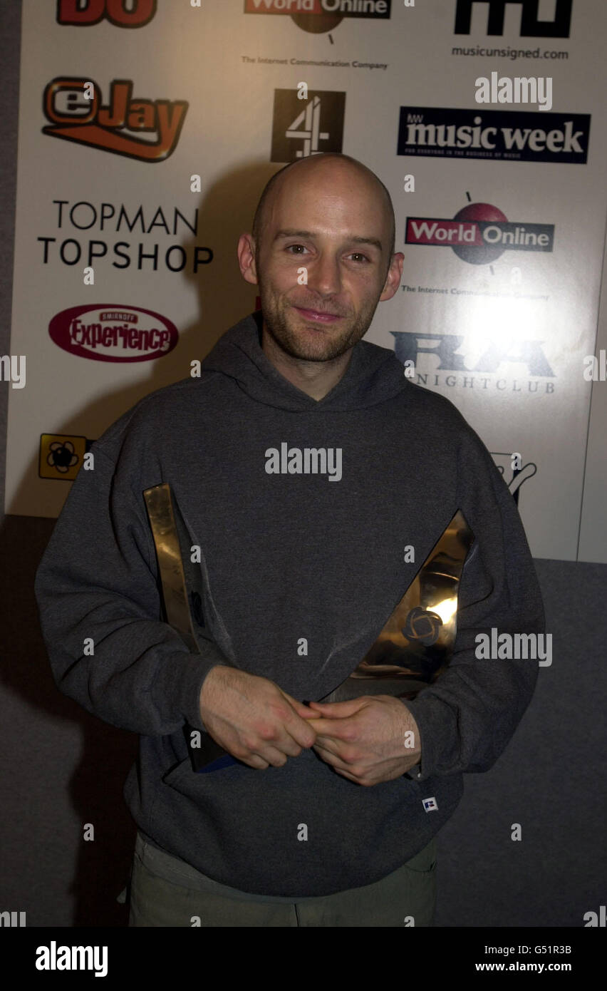 Dance music artist moby celebrating at londons alexandra palace hi-res ...