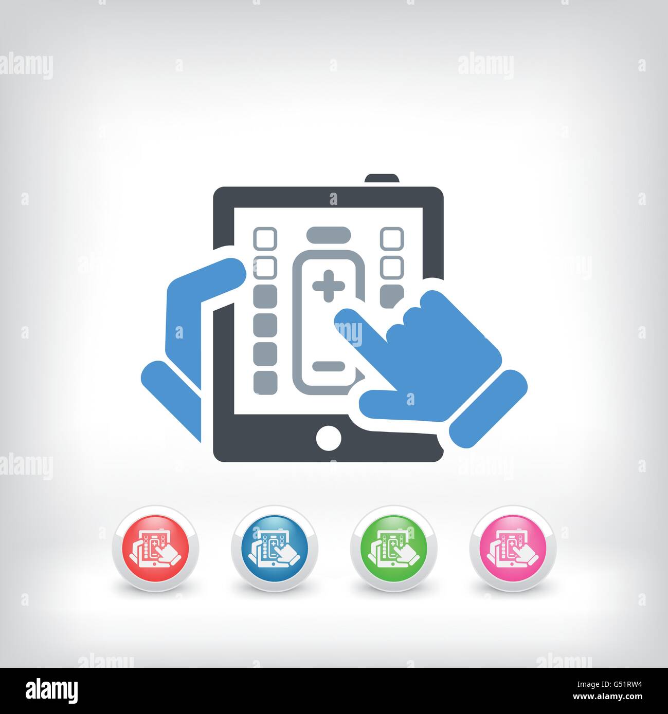 Illustration of tablet battery charge concept Stock Vector Image & Art ...