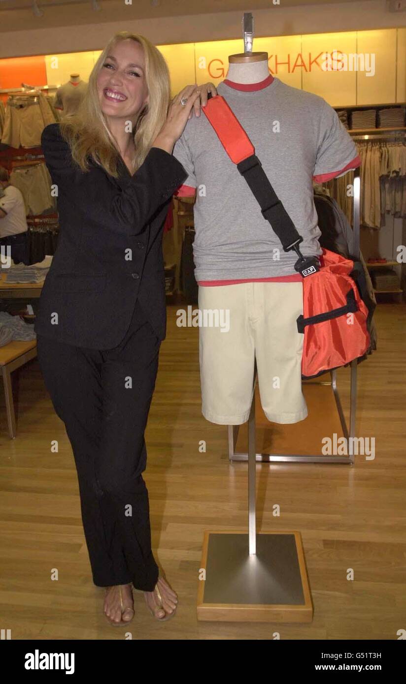 Jerry Hall Gap Opening Stock Photo - Alamy