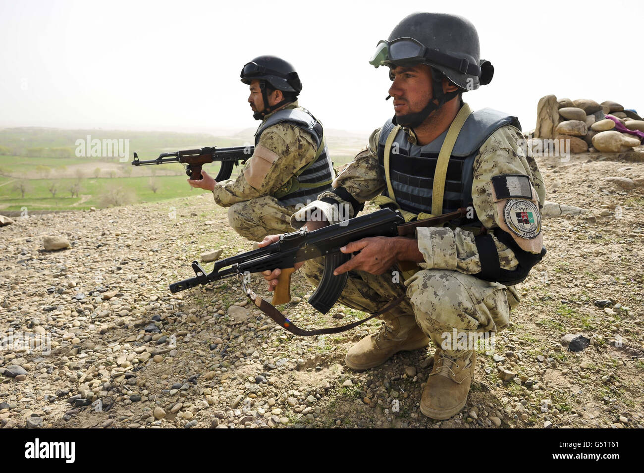 Afghan National Civil Order Police (ANCOP) in the Yakchal region of ...