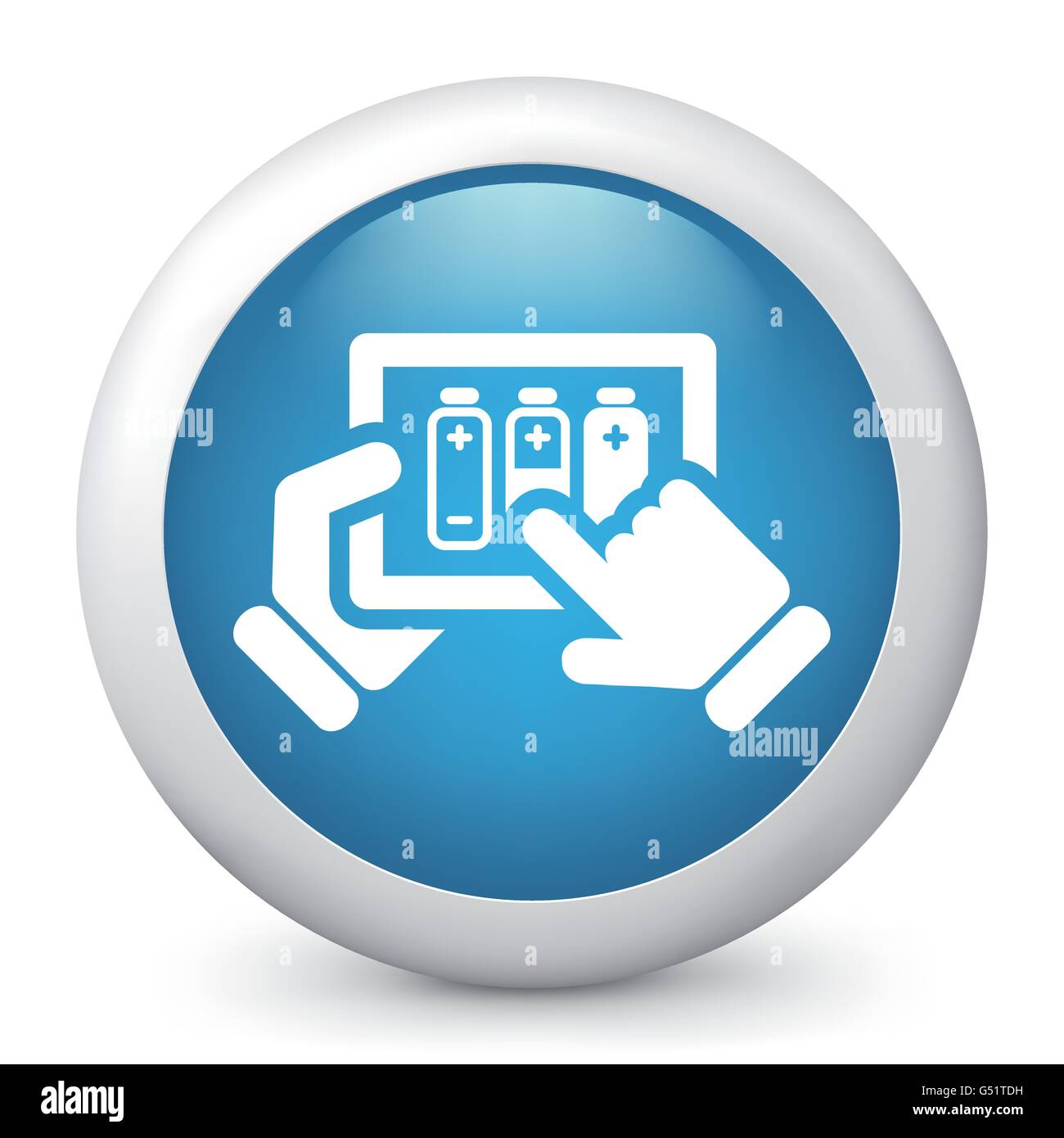 Illustration of tablet battery charge concept Stock Vector Image & Art ...