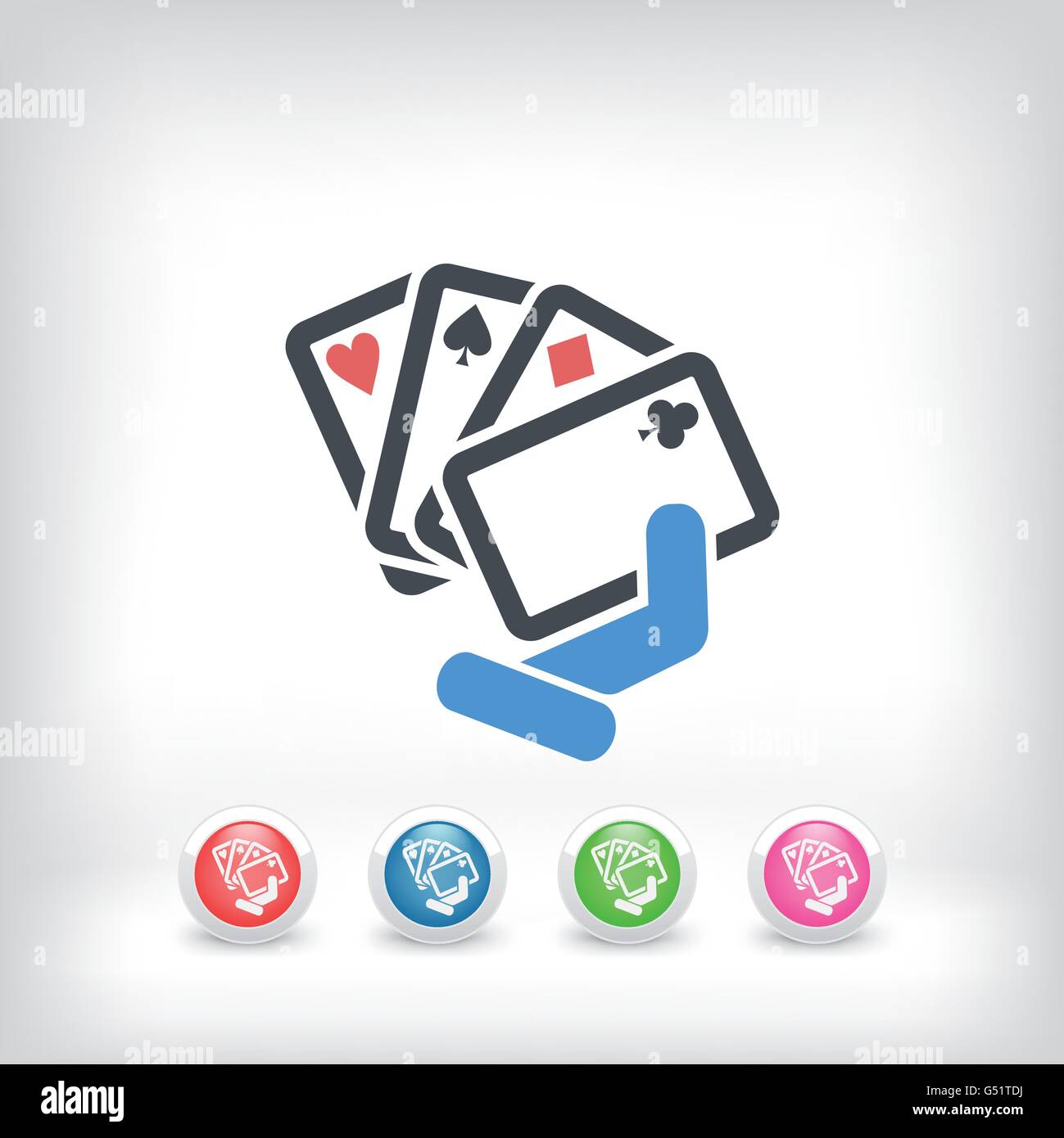 Poker game icon concept Stock Vector Image & Art - Alamy