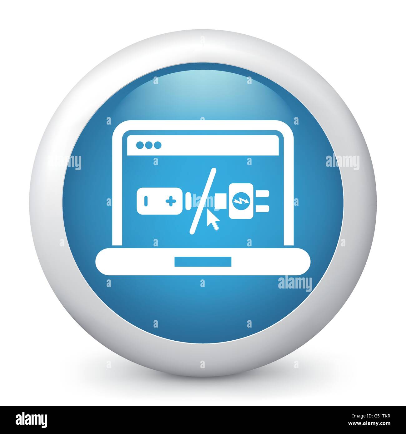 Laptop charger icon Stock Vector Images - Alamy