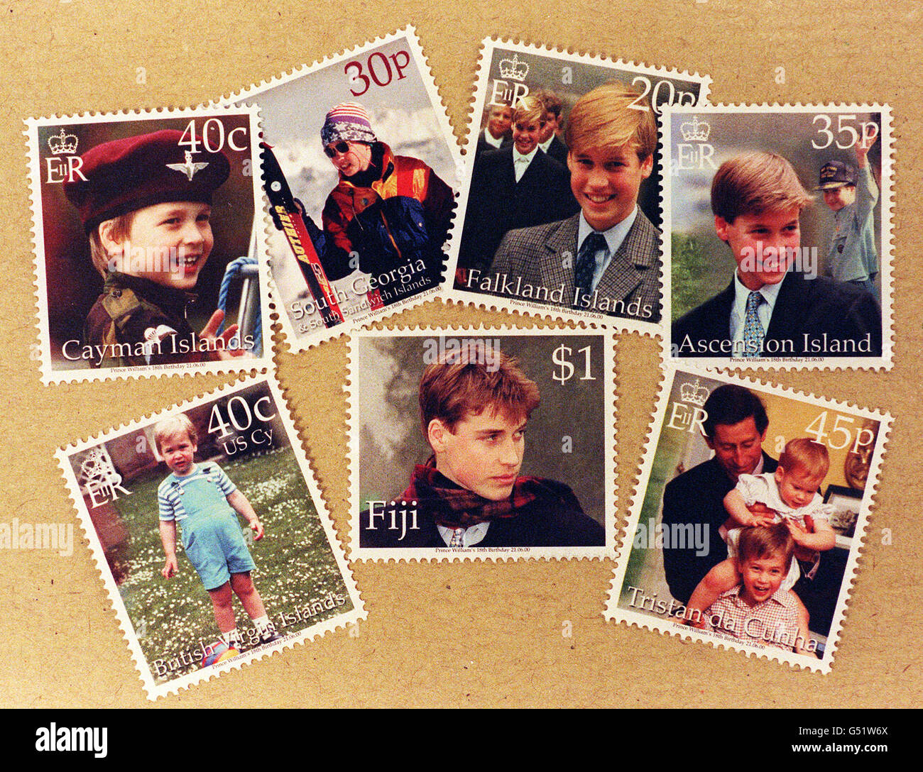 Prince william birthday stamps hi-res stock photography and images - Alamy