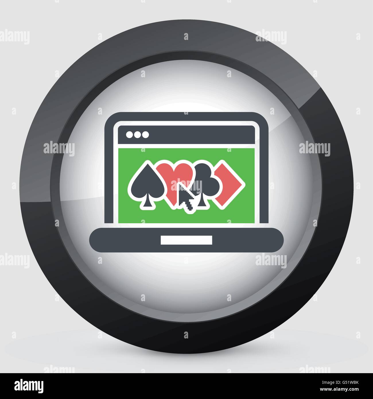 Poker game icon concept Stock Vector Image & Art - Alamy
