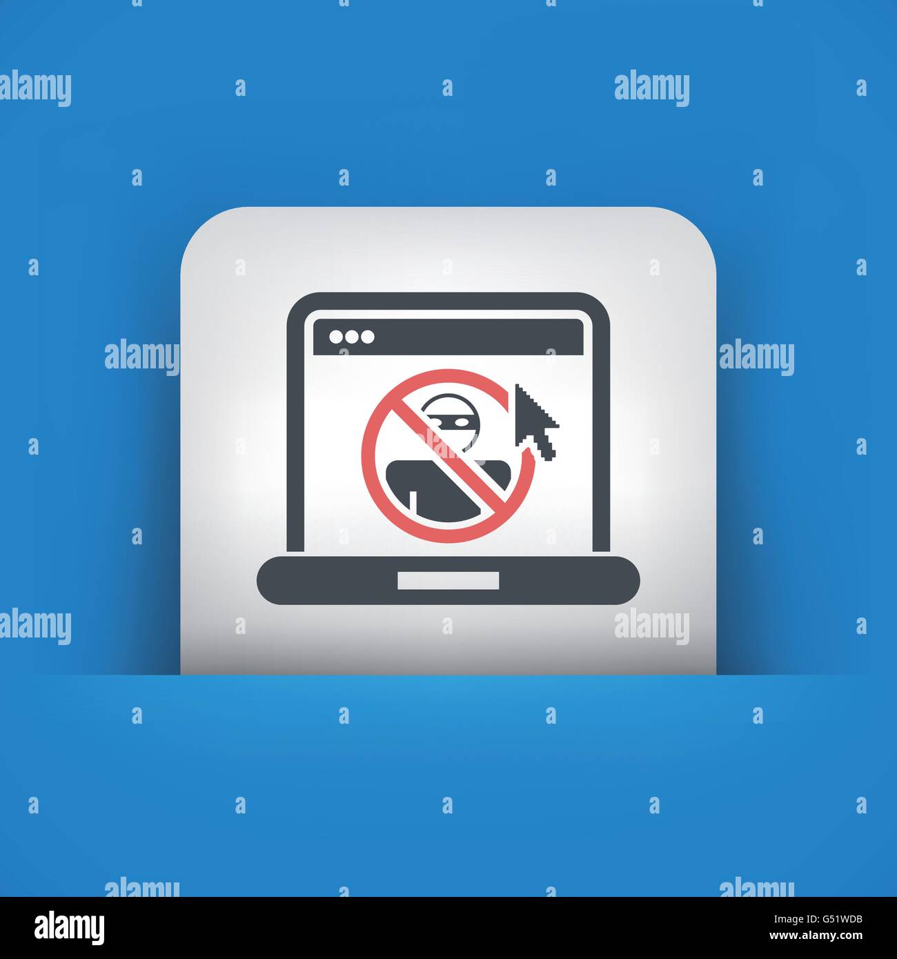 Illustration of web access data protection Stock Vector Image & Art - Alamy