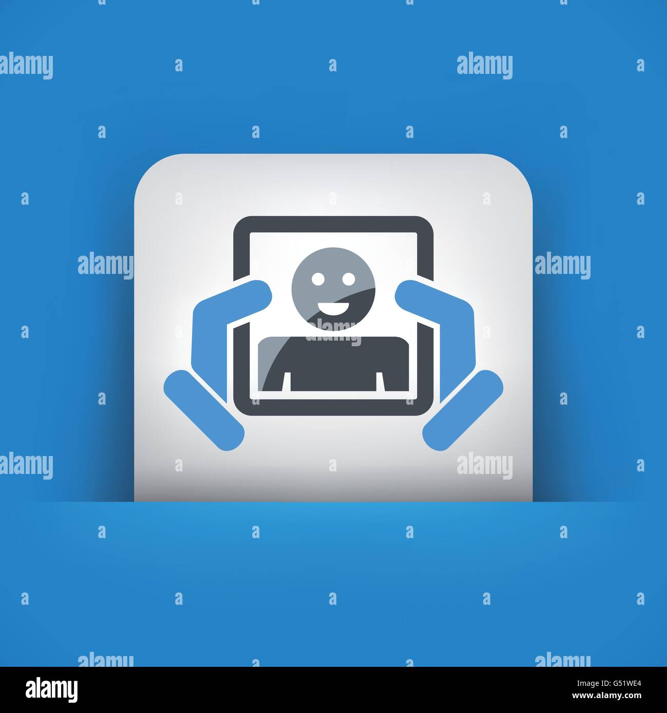 Looking in the mirror concept icon Stock Vector Image & Art - Alamy