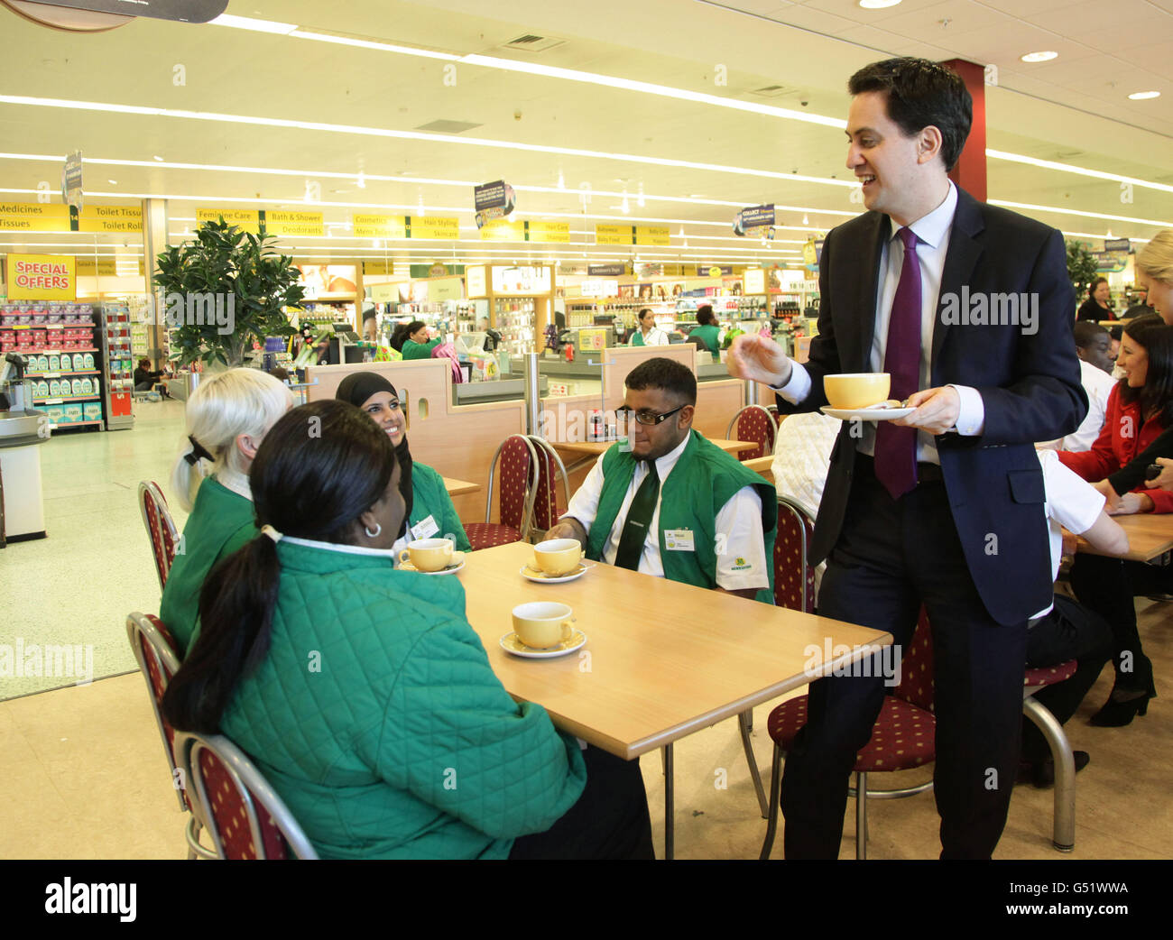 Morrisons staff hi-res stock photography and images - Alamy
