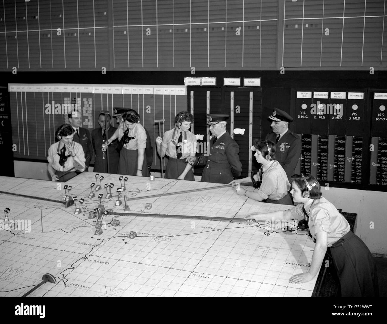 RAF OPERATIONS ROOM Stock Photo - Alamy