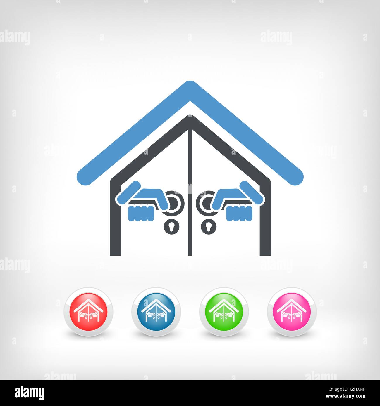Door house opening concept icon Stock Vector Image & Art - Alamy
