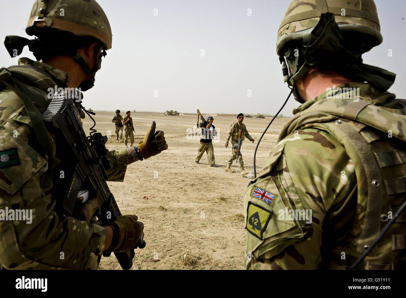 British forces give the thumbs up to Afghanistan National Order Civil ...