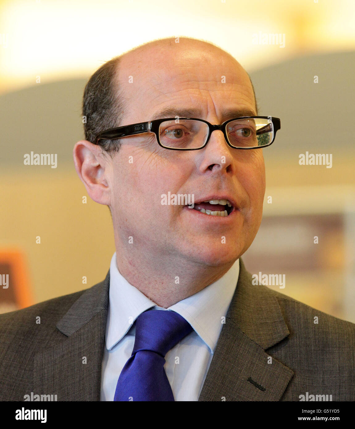 BBC political reporter Nick Robinson during Labour leader Ed Miliband's ...