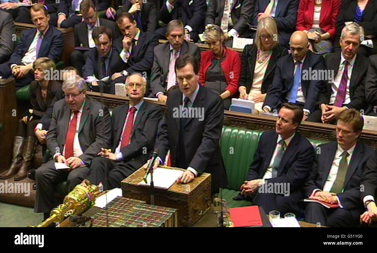 Budget 2012 george osborne hi-res stock photography and images - Alamy
