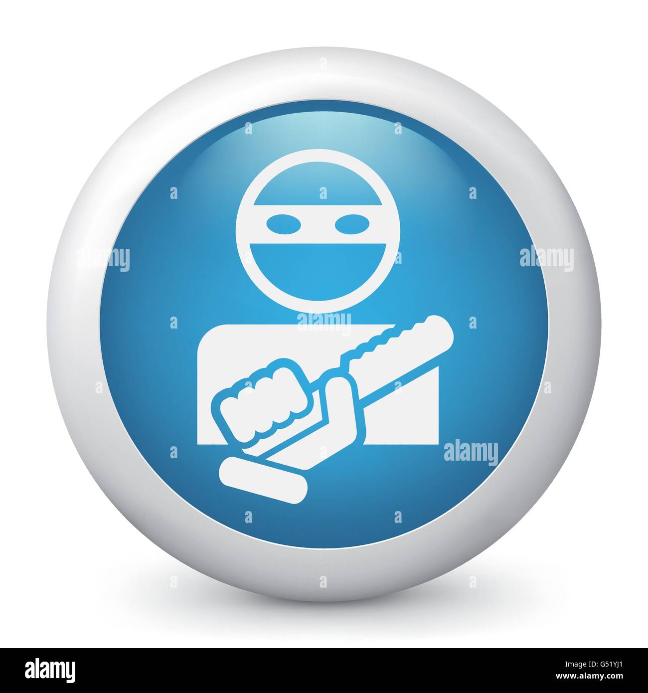 Robbery concept man holding Cut Out Stock Images & Pictures - Alamy