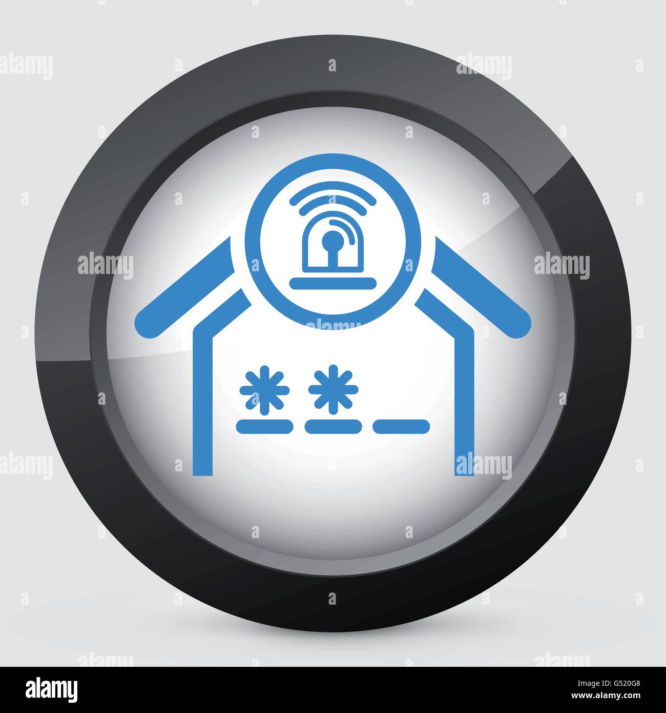 House alarm concept icon Stock Vector Image & Art - Alamy
