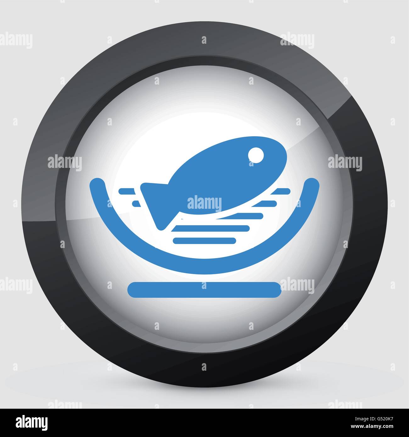 Dish of fish icon Stock Vector Image & Art - Alamy