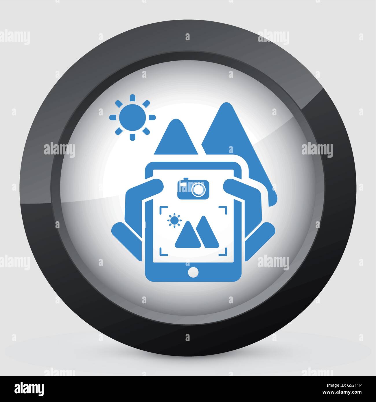 Landscape digital photo concept icon Stock Vector Image & Art - Alamy