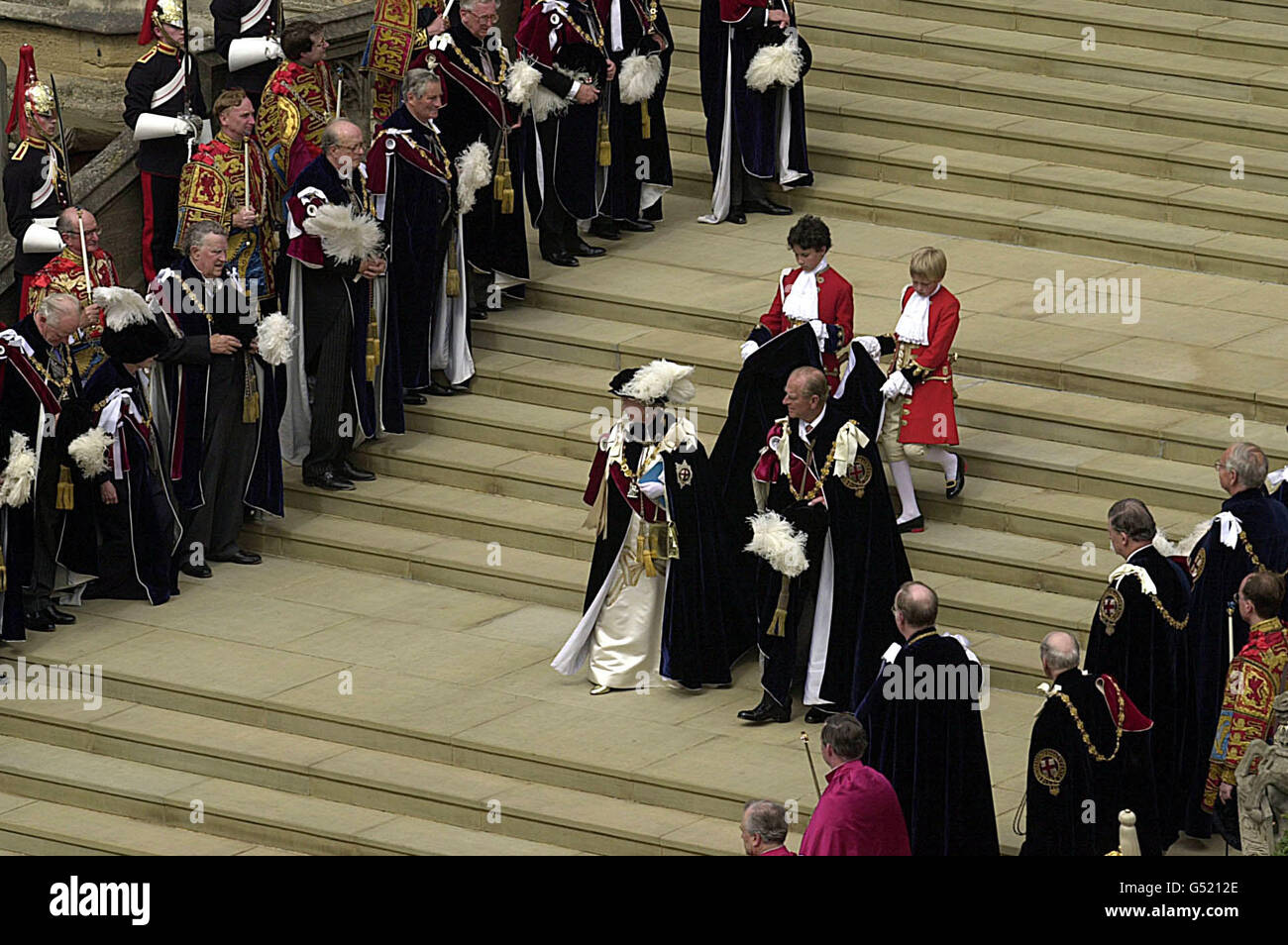 Queen Duke Order of the Garter Stock Photo - Alamy