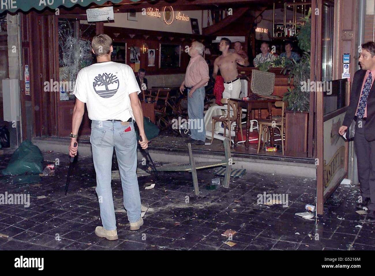 Smashing bars and hunting for english fans to attack hi-res stock ...