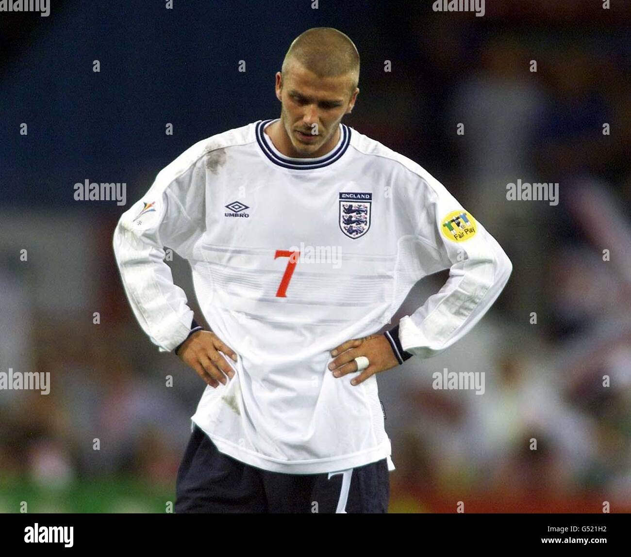 Euro 2000 Engl v Rom Beckham Stock Photo - Alamy