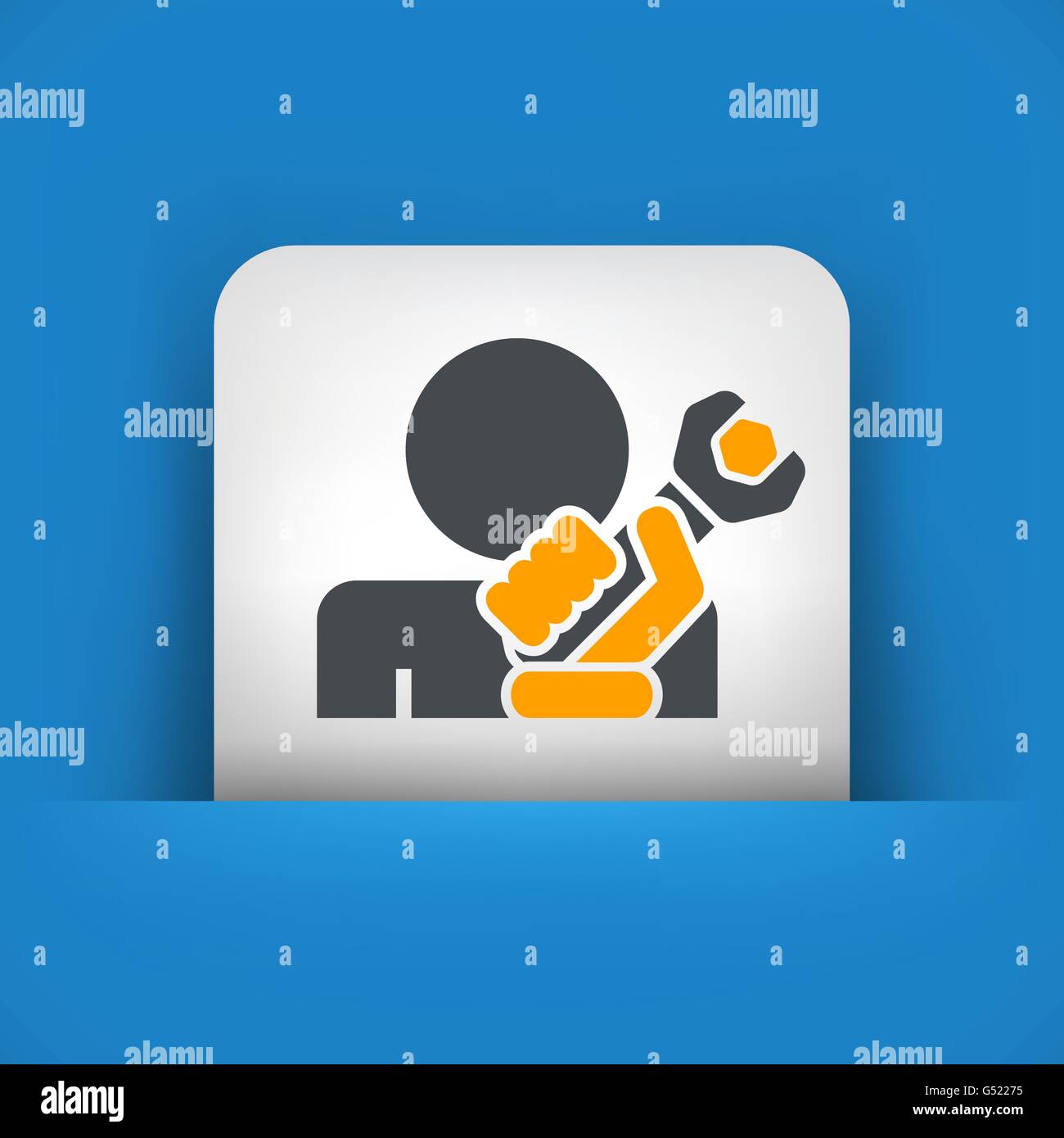 Repairman concept icon illustration Stock Vector Image & Art - Alamy