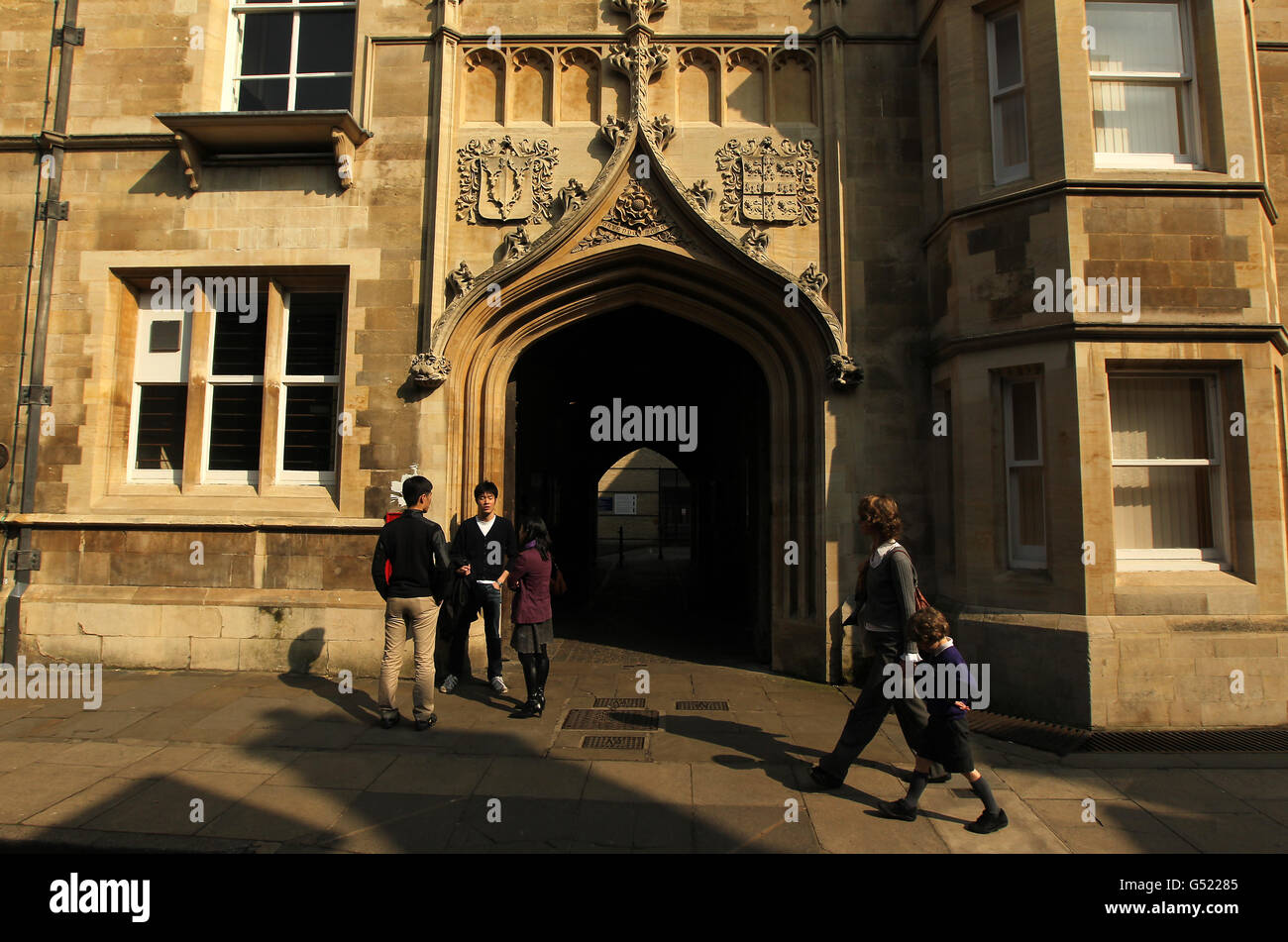 A general view of the old Cavendish Laboratories in Free School Lane ...