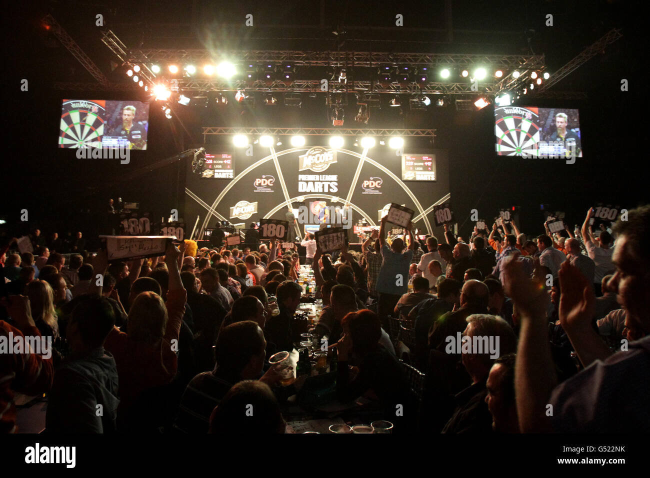 Darts - McCoys Premier League - O2 Arena Stock Photo - Alamy
