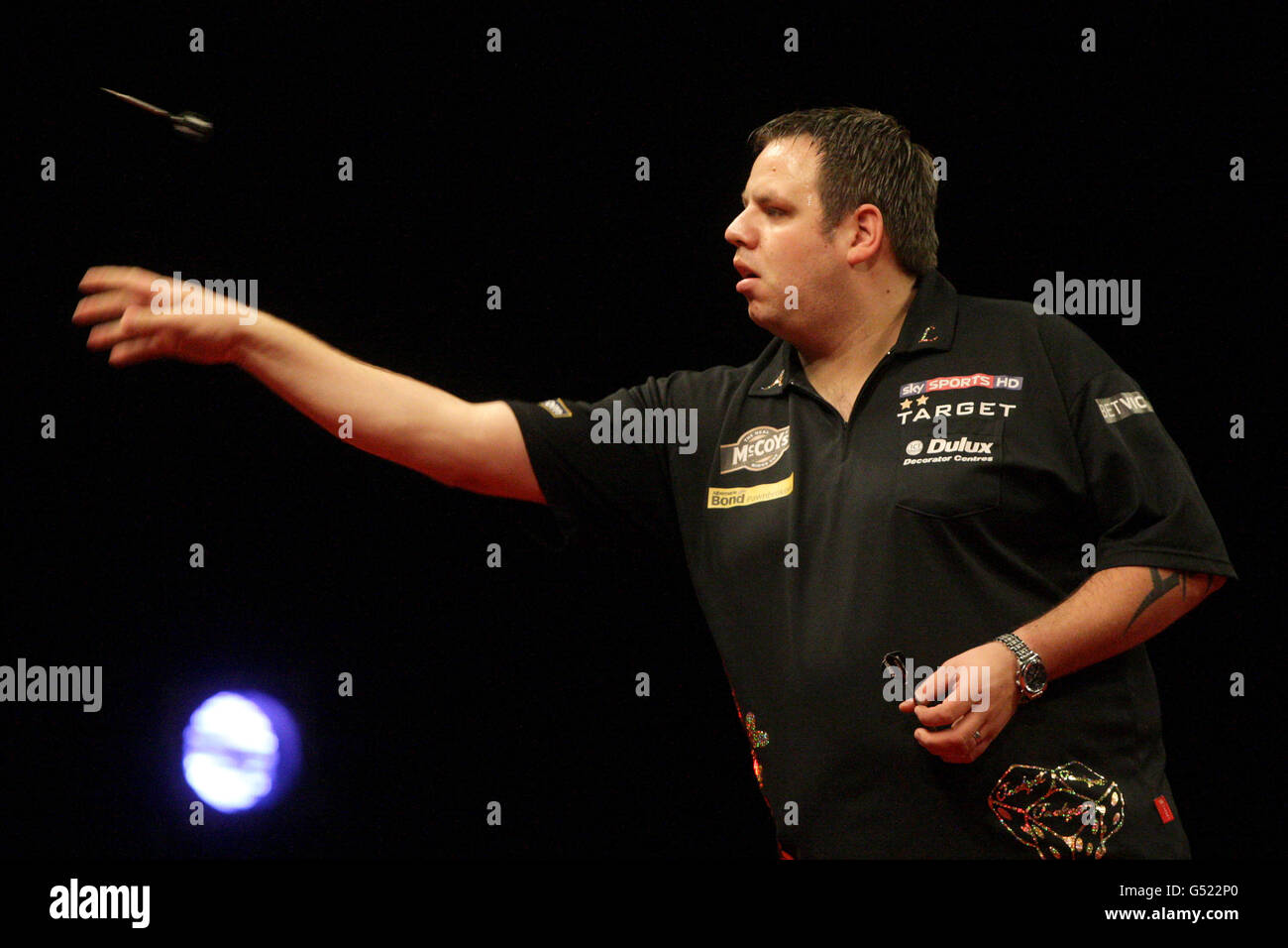 Darts - McCoys Premier League - O2 Arena Stock Photo - Alamy