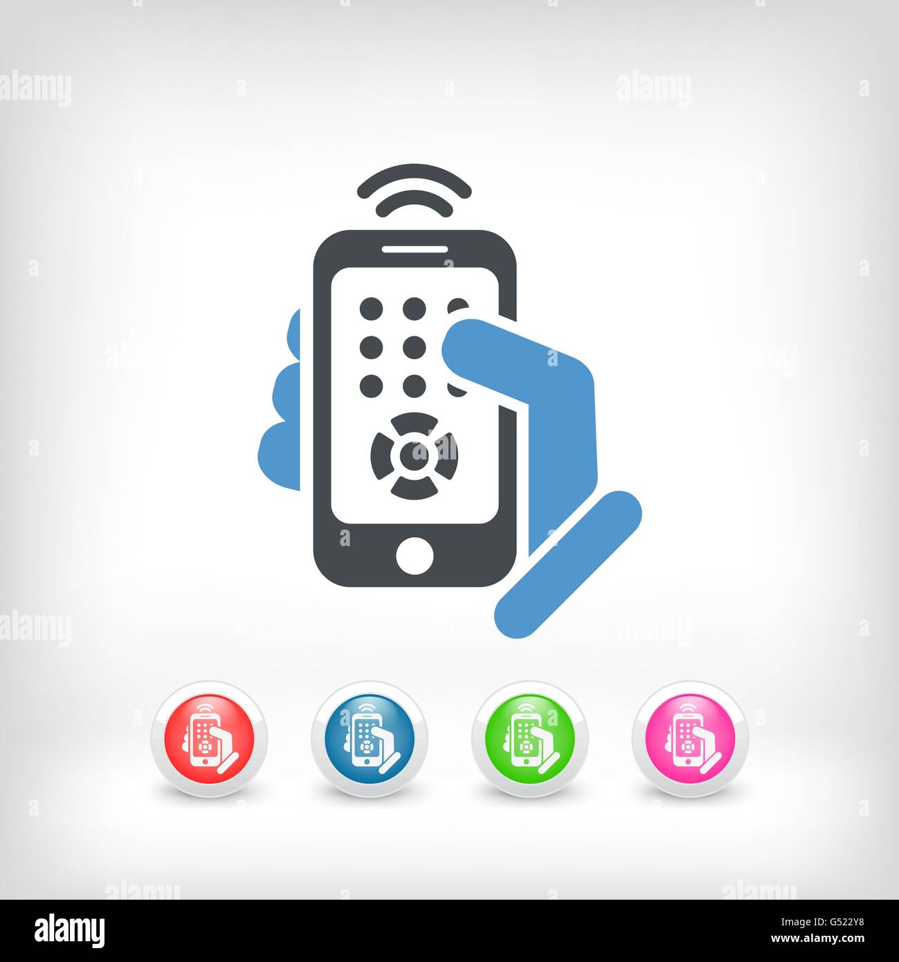 Wi fi symbol on smartphone Stock Vector Images - Alamy