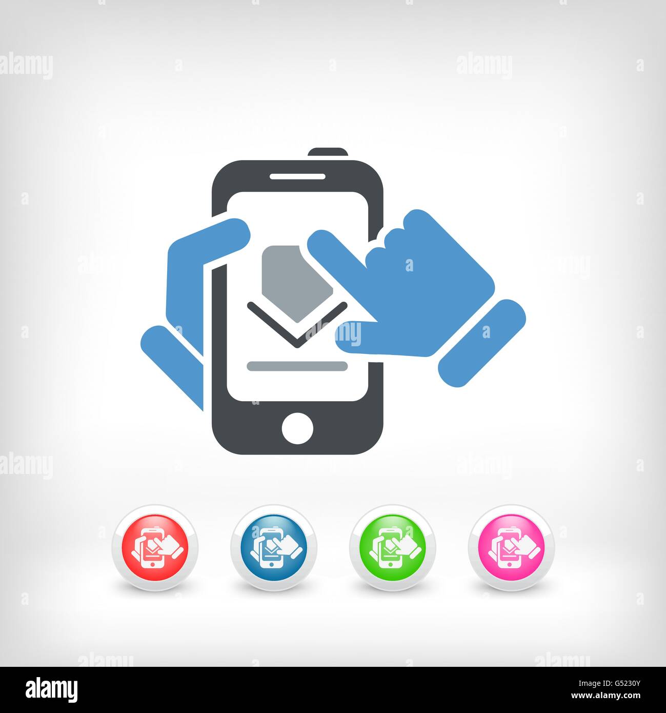 Download smartphone icon Stock Vector Image & Art - Alamy