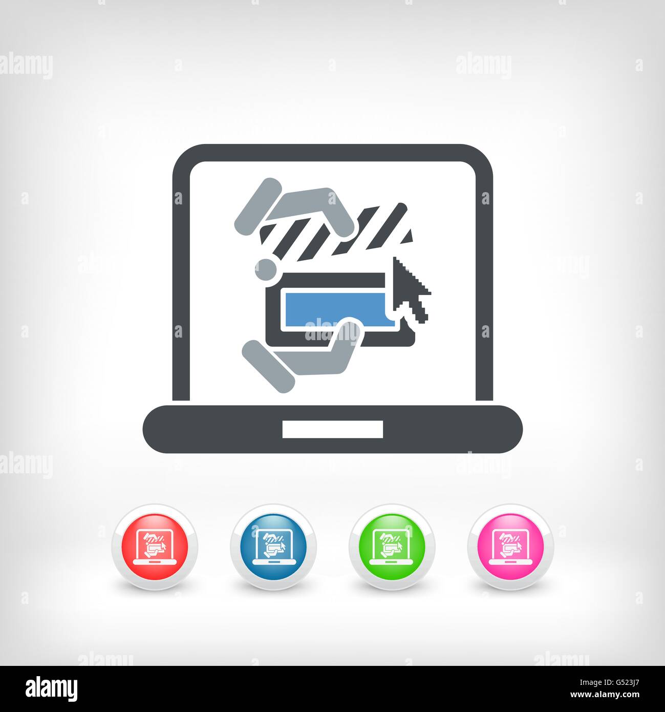 Clapboard computer icon Stock Vector Image & Art - Alamy