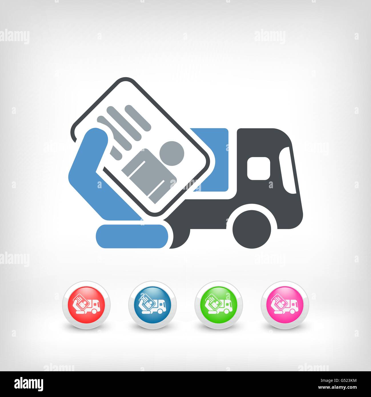 Truck document icon Stock Vector Image & Art - Alamy