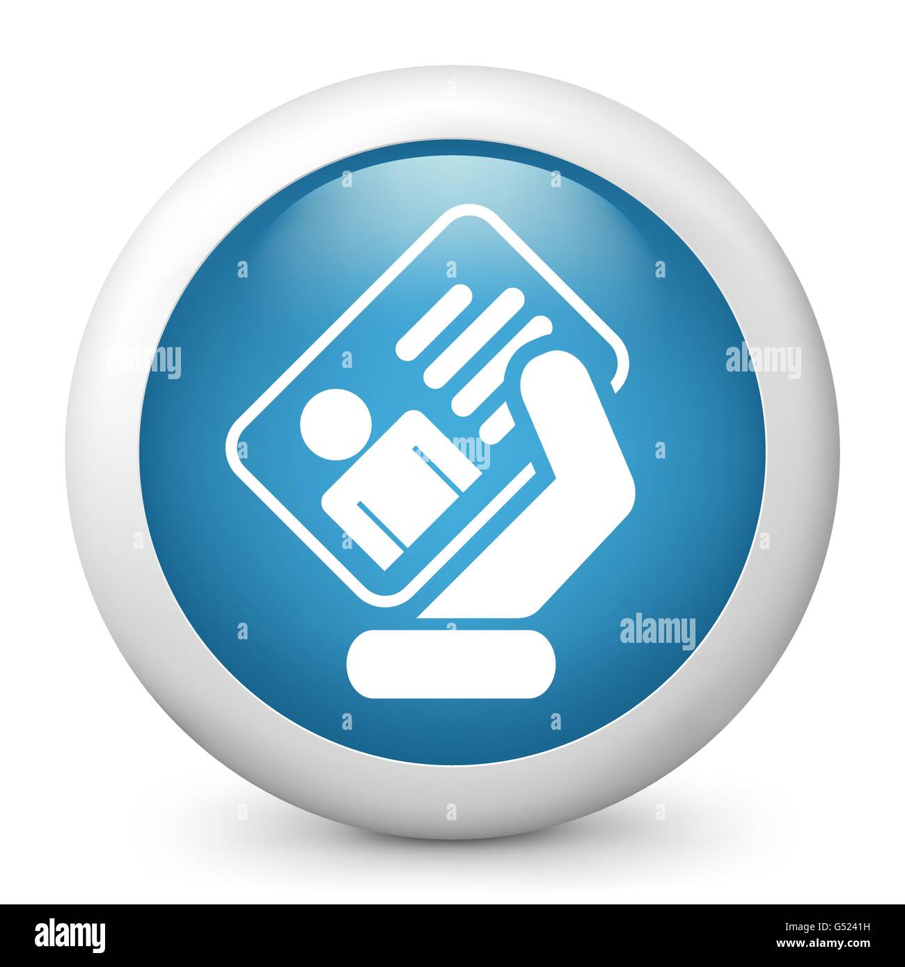 Credit card in hand icon Cut Out Stock Images & Pictures - Alamy