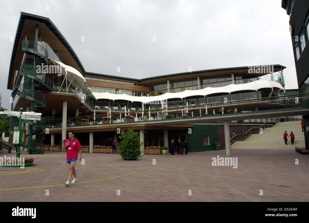 The new Millennium Building is prepared ready for the start of the Lawn ...