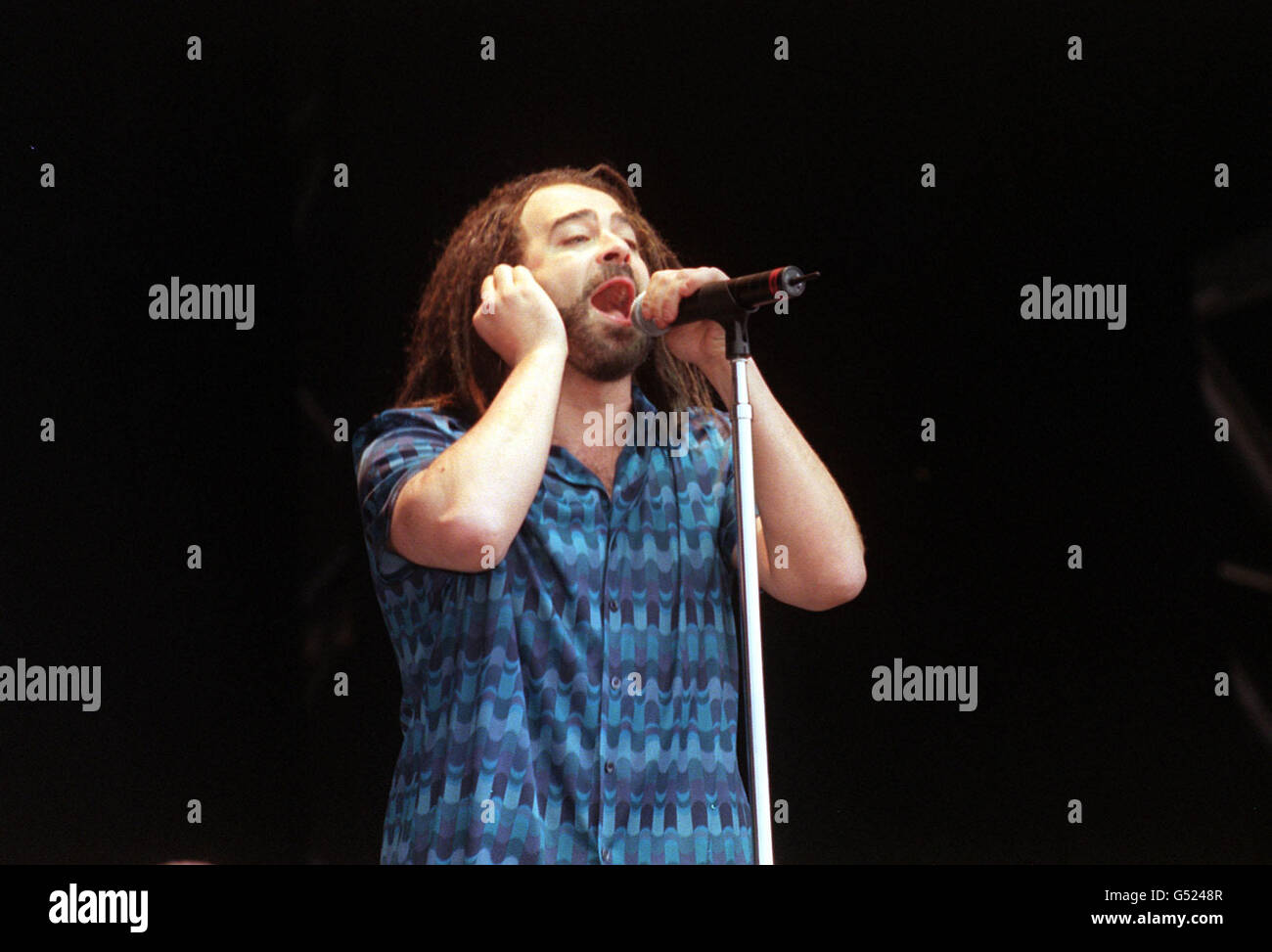 Lead Singer Of The Rock Band Counting Crows High Resolution Stock ...