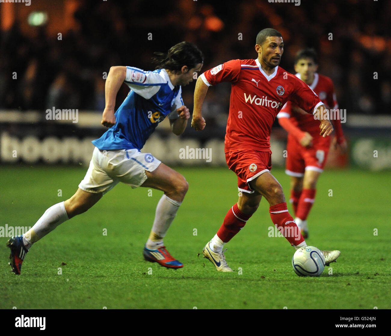 Peterborough uniteds george boyd and readings hayden mullins r hi-res ...