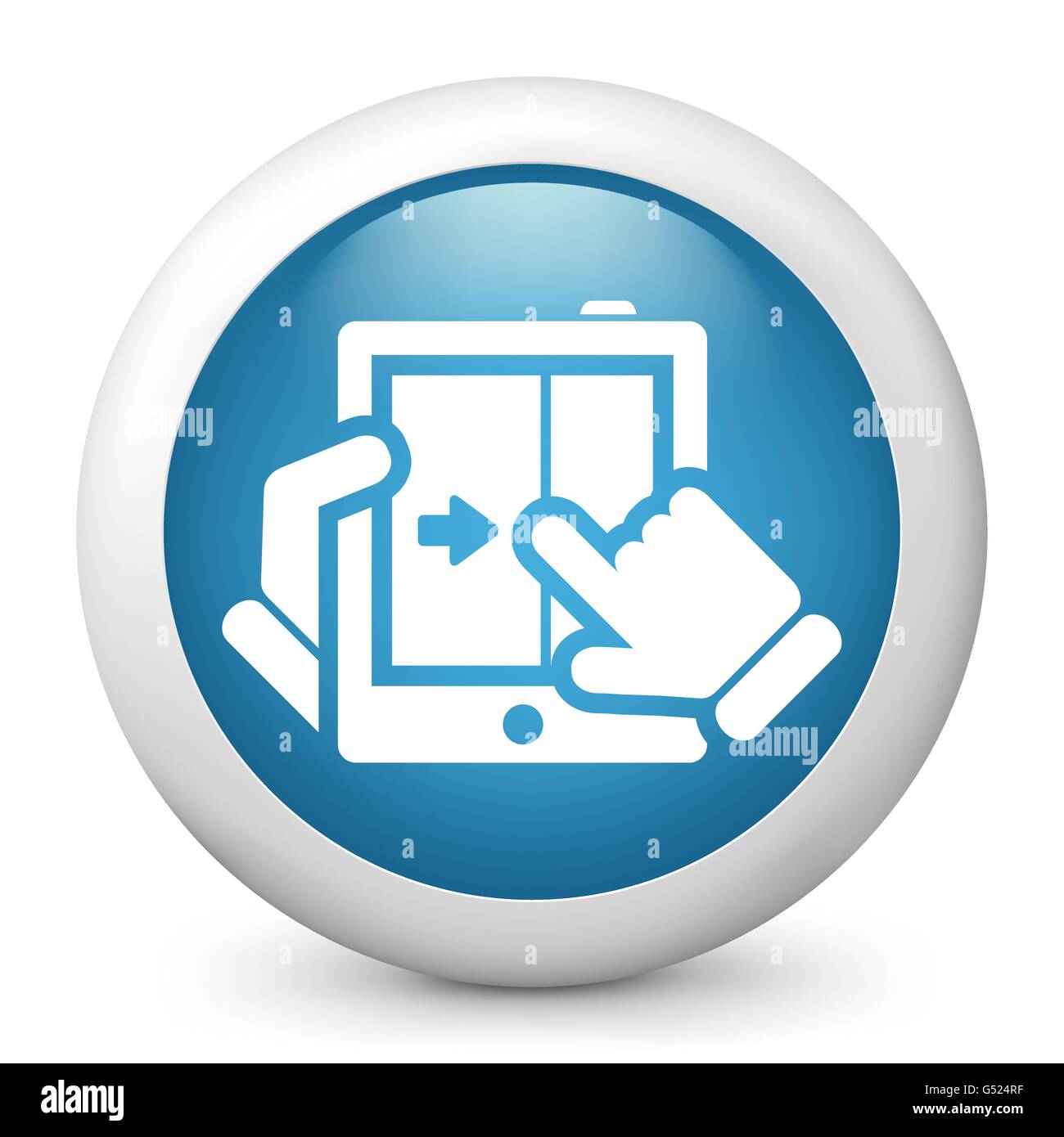 Touchscreen sliding icon Stock Vector Image & Art - Alamy
