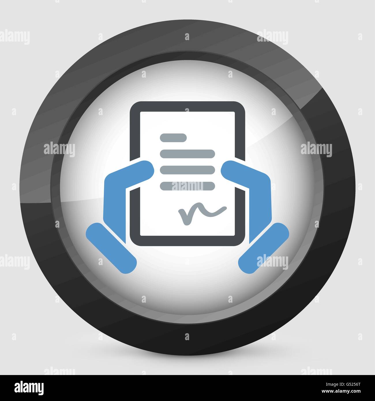Document signature icon Stock Vector Image & Art - Alamy